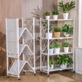 Tcbosik Joybos® 4-Story Storage Shelf with Wheels, Heavy Duty Metal ...