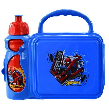 Spiderman Combo Lunch Box with Water Bottle - Walmart.com