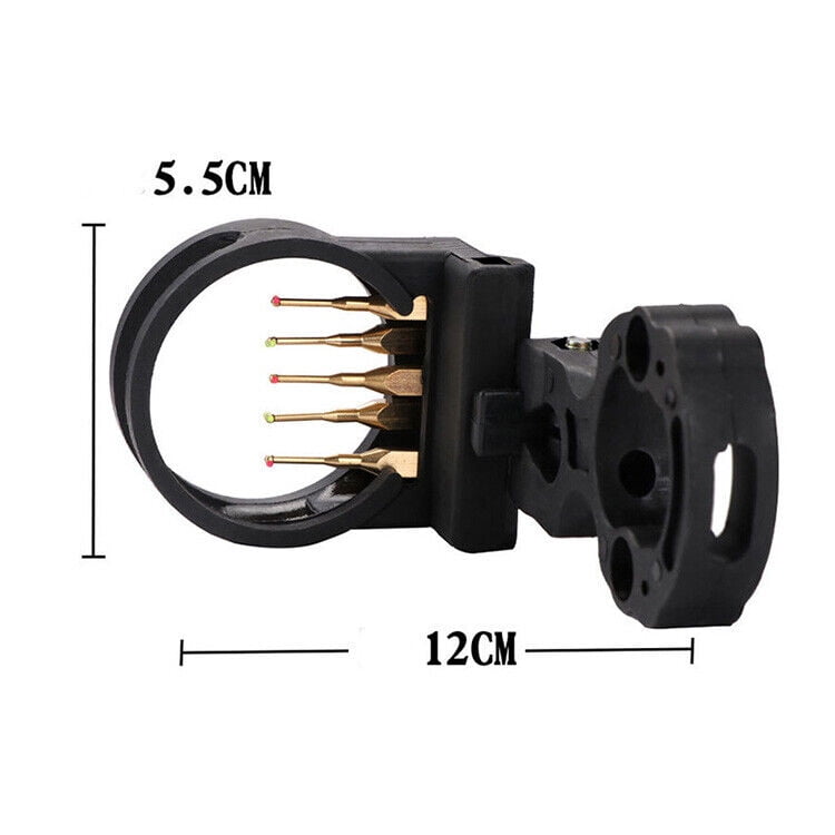 AMEYXGS Archery Compound Bow Sight 5 Pin for Youth Shooting Target ...