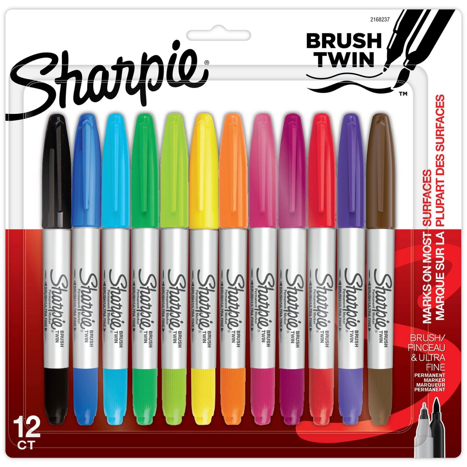 Click here for Sharpie Brush Twin Permanent Markers  Brush Tip Ma... prices