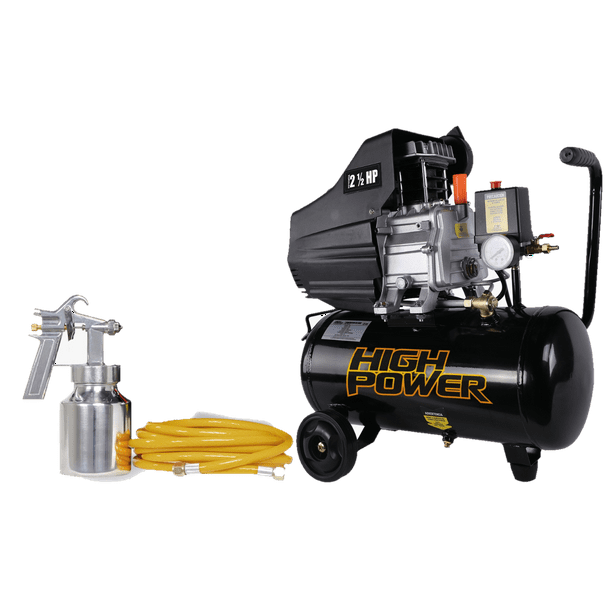 COMPRESOR AIRE 2.05 HP 24L KITCOM2518 HIGH POWER HIGH POWER COM2518 ...