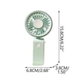 AuroraX USB Rechargeable Handheld Fan Small Quiet Desk Fan Lanyard ...