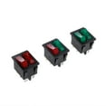 Dual Boat Rocker Switch 6 Pin On-Off With Green Red Light 20A 125V AC ...