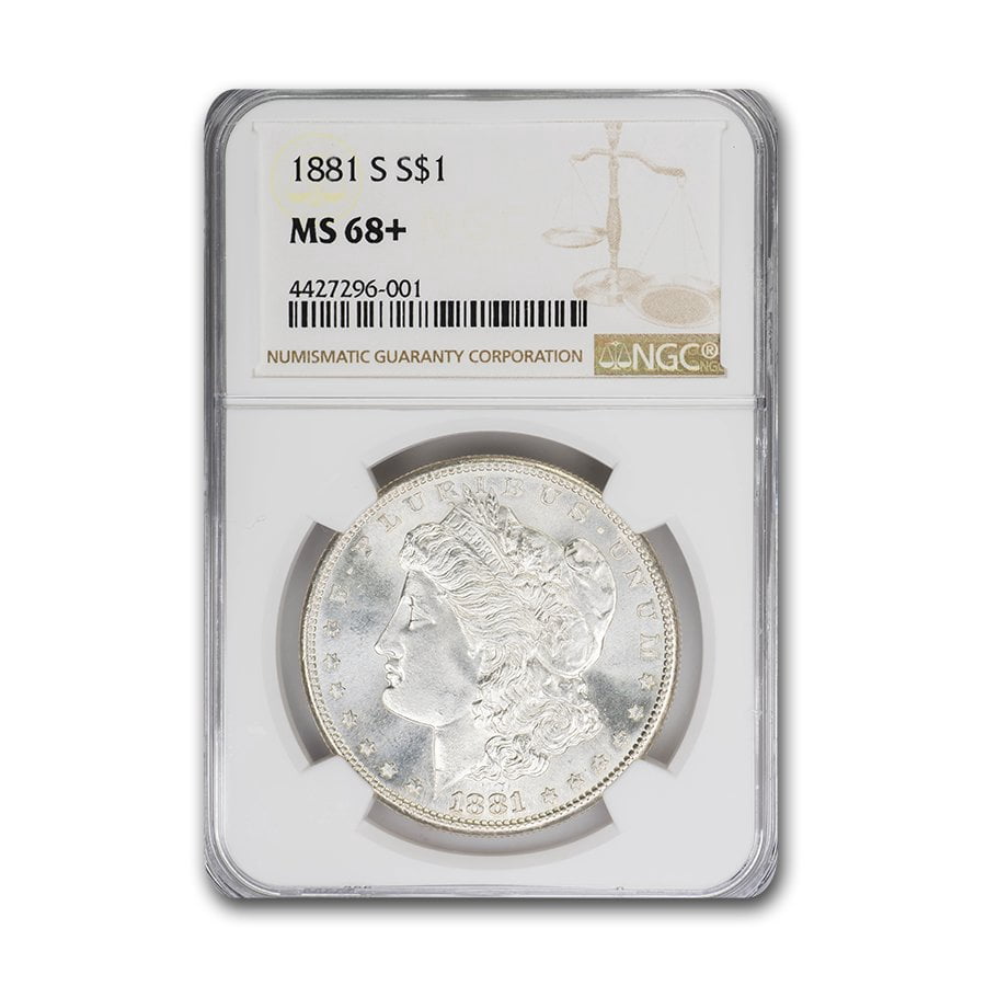 1881-S Morgan Silver Dollar MS-68+ NGC (Plus Designation) - Walmart.com