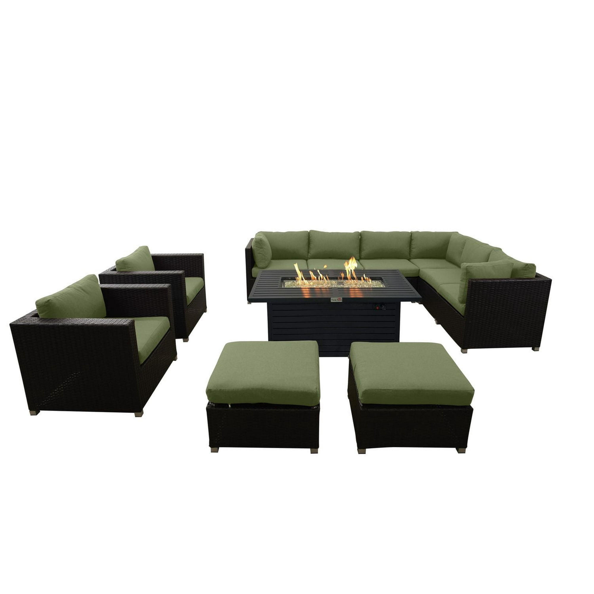 Click here for Think Patio Innesbrook Collection 11-Piece Aluminu... prices