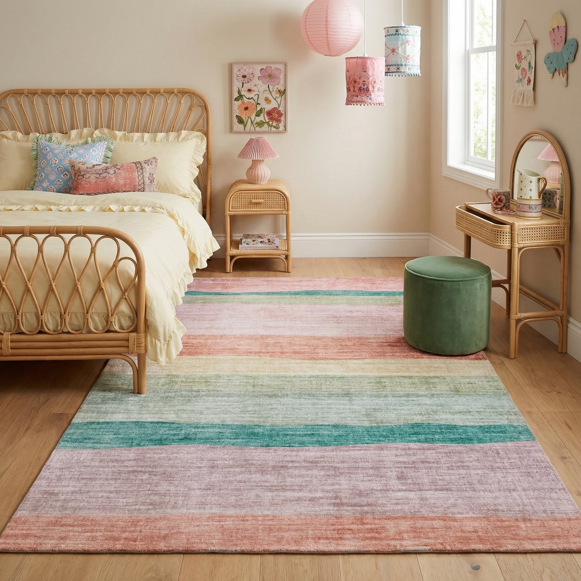 Click here for Rug Branch Soft Steps Playtime Colorful Rainbow So... prices