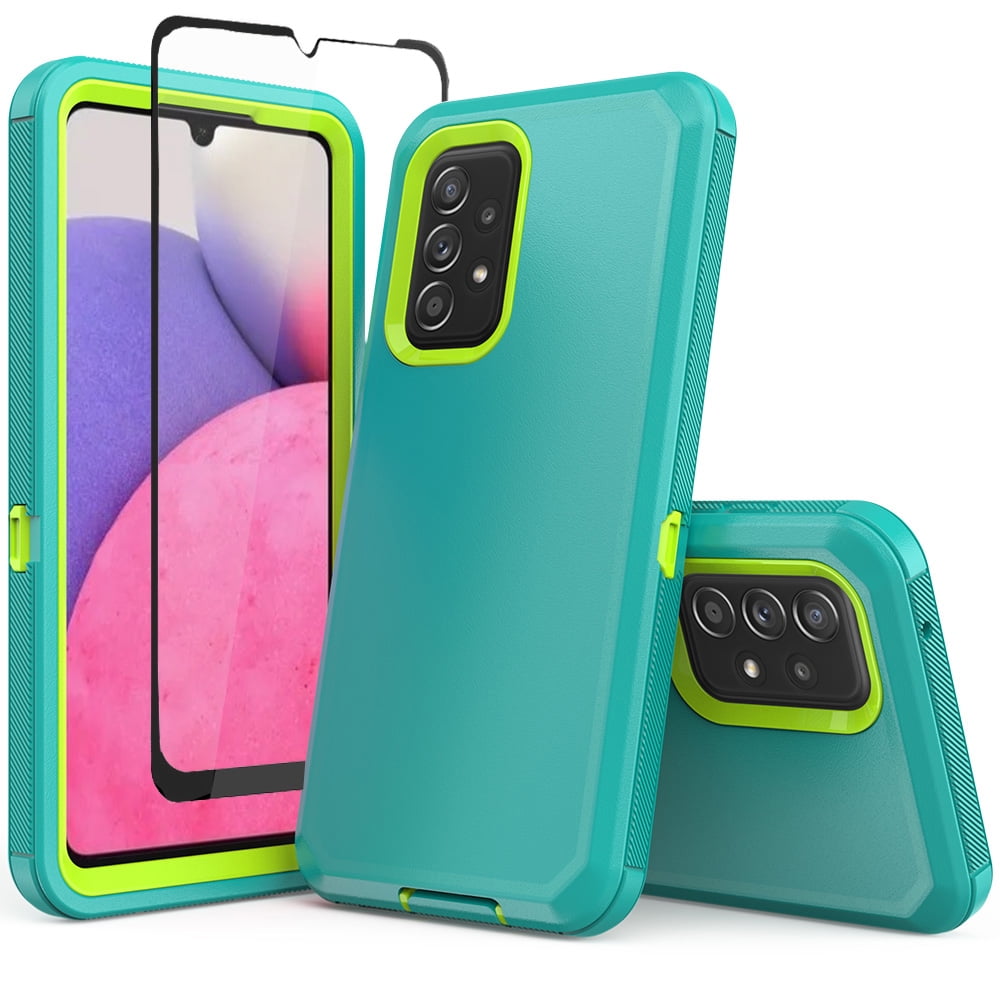 NIFFPD Samsung Galaxy A33 5G Case with Screen Protector Full-Body ...