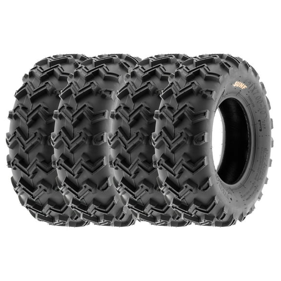SunF A033 All-Terrain ATV UTV Tires 25x8-12 & 25x10-12, 6 PR, Non ...