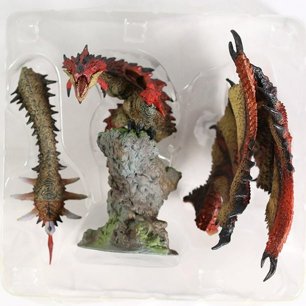 Monster Hunter World Red Sliver Azure Rathalos Liolaeus Statue PVC ...