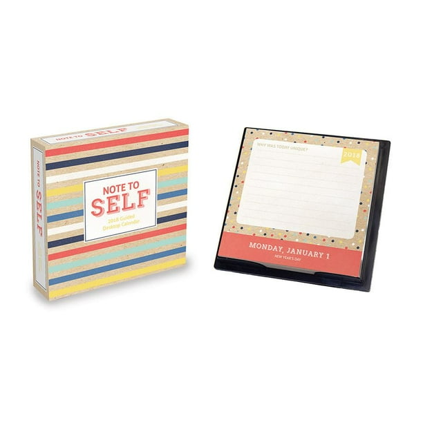 2018 Note to Self: A Guided Daily Desktop Calendar - Walmart.com