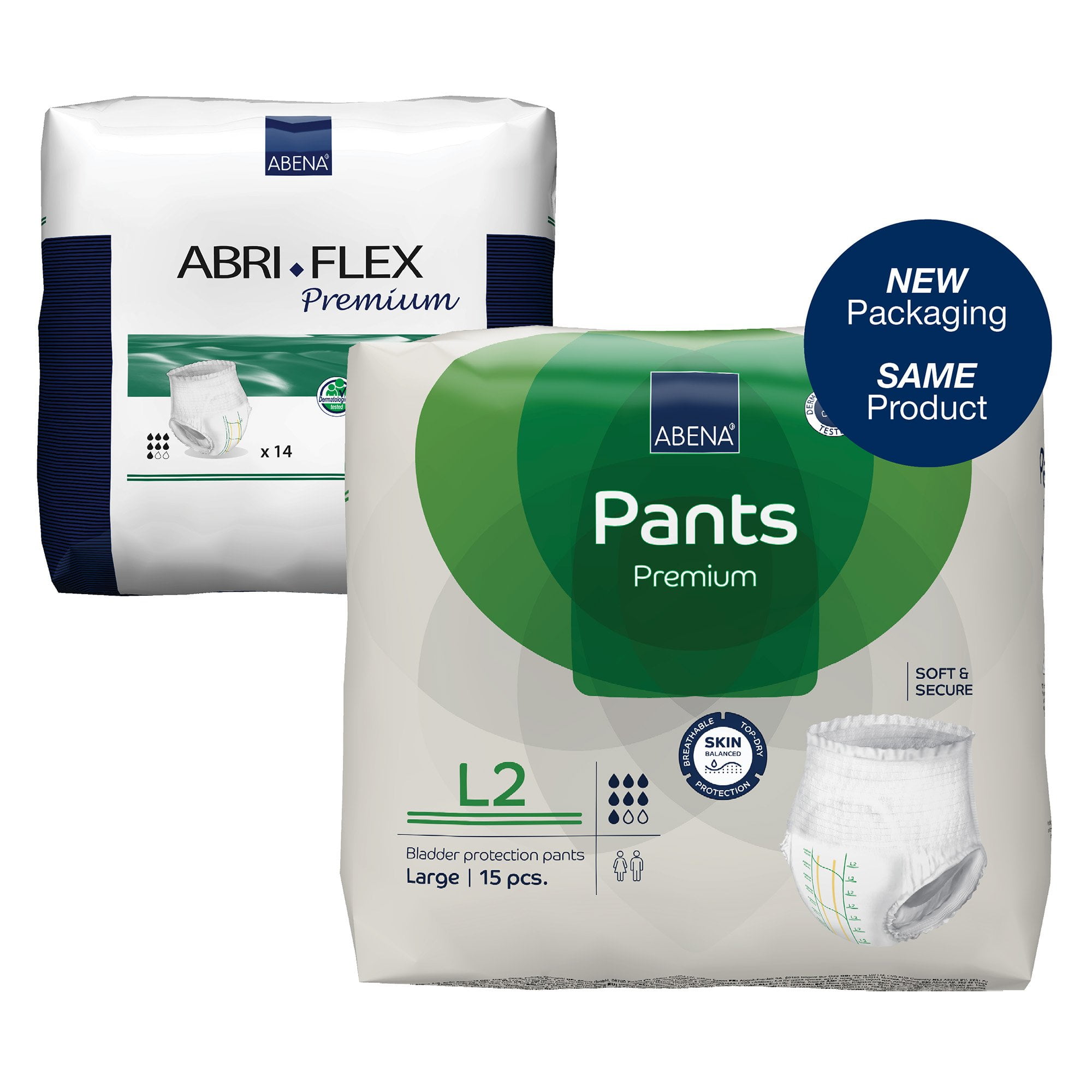 Abena Abri-Flex Premium L2 Disposable Underwear Pull On with Tear Away ...