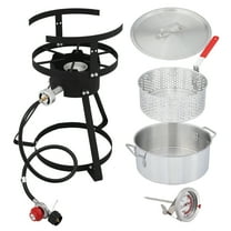 Ktaxon Propane Outdoor Fryer Kit, 30QT Aluminum Frying/Boiling Pot, 4 ...