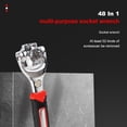 360 Degree Rotation Hand Tools 48 in 1 Tools Ratchet Spline Bolts ...