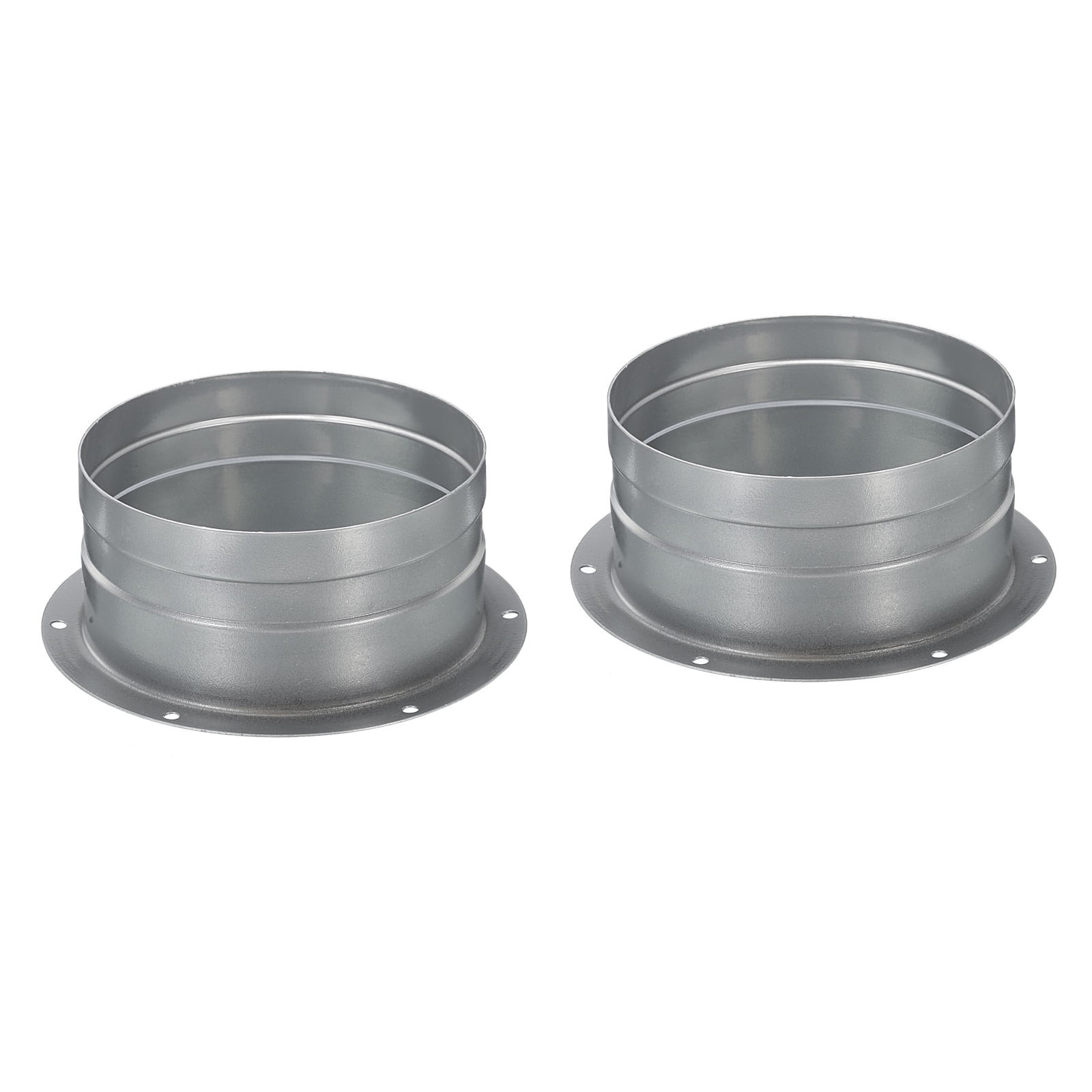 Uxcell 5 Inch Duct Connector Flange Metal Straight Pipe Exhaust Hose ...