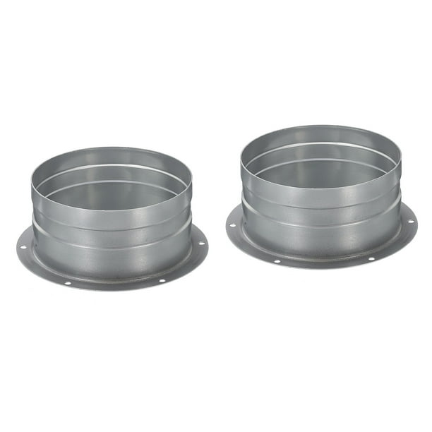 Uxcell 5 Inch Duct Connector Flange Metal Straight Pipe Exhaust Hose ...