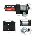 X-BULL 12V Electric Winch 2500LBS/1134KGS, Steel Cable, Wireless, ATV ...