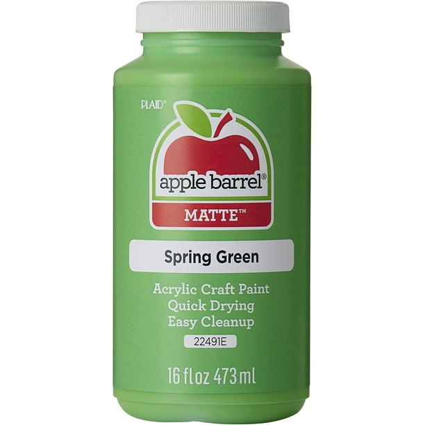 Apple Barrel Acrylic Craft Paint, Matte Finish, Spring Green, 16 fl oz ...
