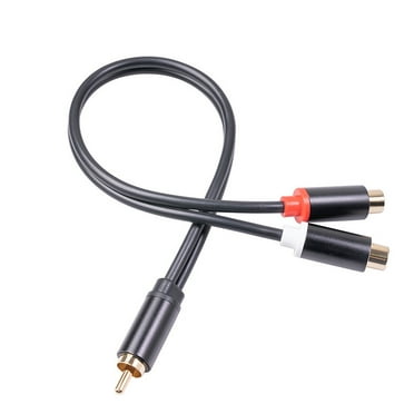 J&D Dual 1/4 TS to Dual RCA Cable, 6ft Heavy Duty Stereo Audio Adapter ...
