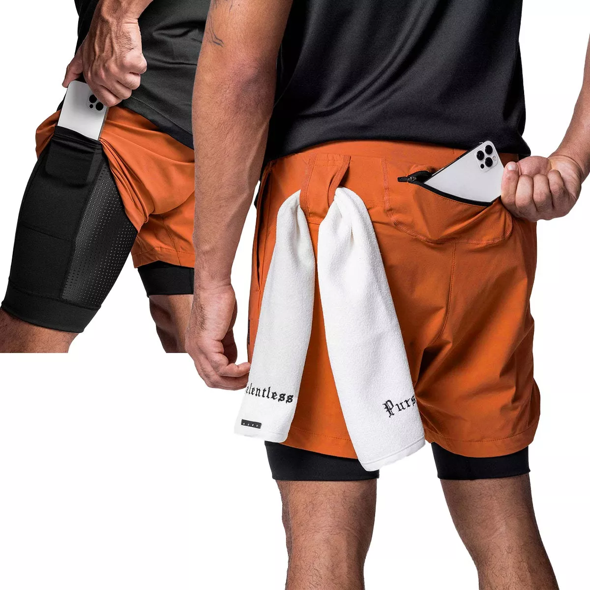 Gimnasio Short Con Licra Deportiva 2 En 1 Shorts Hombre Gym | Walmart ...