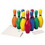 Free Shipping! COSOM Rainbow Bowling Ball Set with Plastic Pins and ...