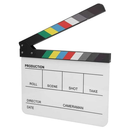 Selm Clapperboard, Acrylic Plastic Colorful Director Scene Clapboard ...