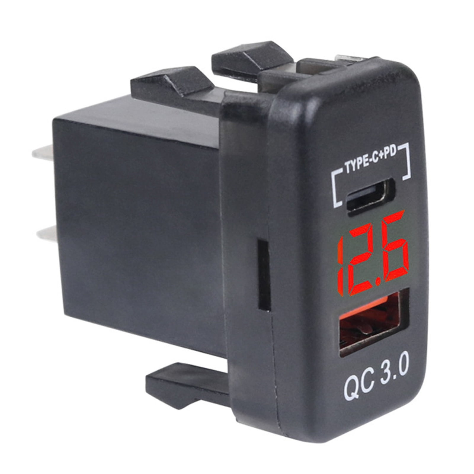 1 x QC3.0 Dual Type C + PD USB QC 3.0 Car Socket Charger 12-24V LED Car ...