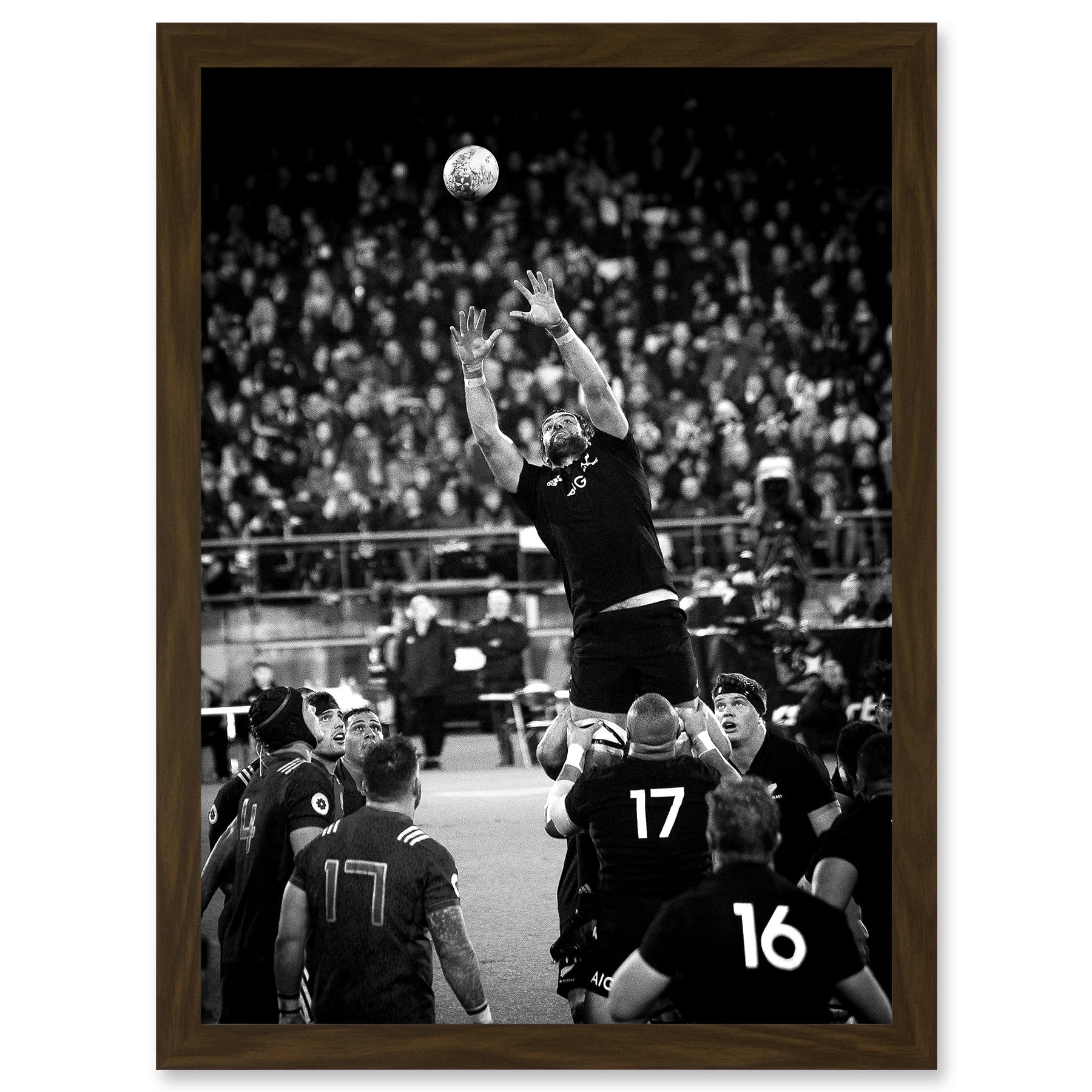 Coleman Rugby Union Line Out New Zealand Photo Artwork Framed Wall Art ...