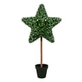 3ft Artificial Five-Pointed Star Shaped Topiary Trees, Artificial Green ...