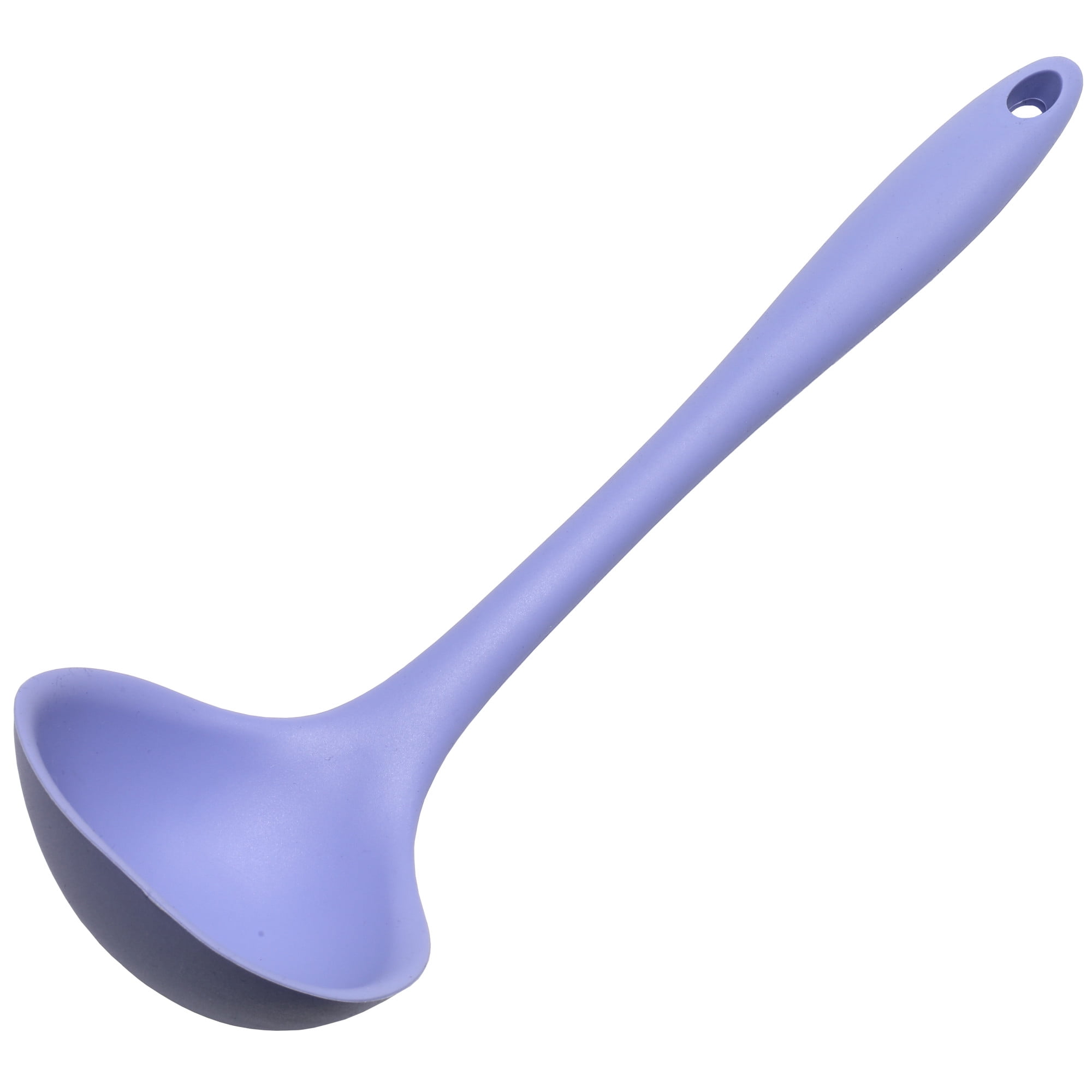 Chef Craft Premium Silicone Cooking Ladle, 11.25 inch, Pastel Blue ...