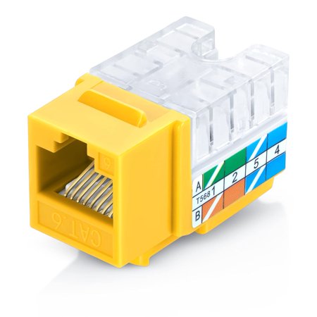 Everest Media Solutions RJ45 Cat6/5e Key Jack - 110-Type Modular Female ...