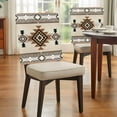 Brown Triangle Combination Chair Back Covers Set of 8, Bohemian Luxury ...