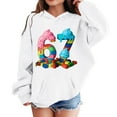 Byoo Oversized Hoodie for Little Girl Kangaroo Pocket 67 Number Printed ...