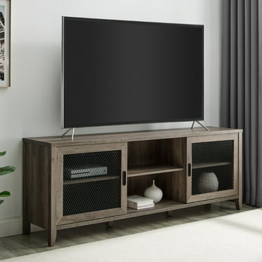 Carson TV Stand by River Street Designs for TVs up to 70", Charcoal ...