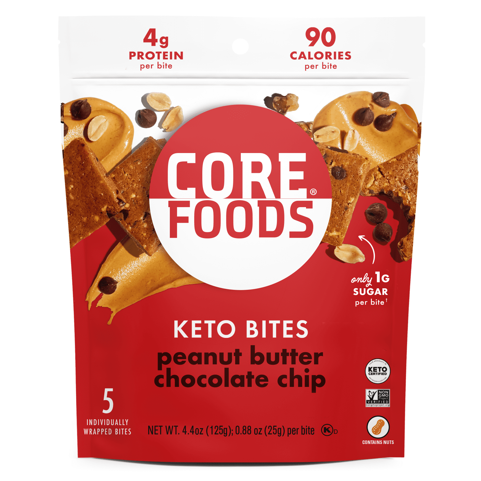 CORE Foods Keto Brownie Bites Size: 5 bites, Flavor: Peanut Butter ...