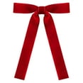 24Pcs Burgundy Velvet Bows 5x7in Pre-Tied Ribbon Bows with Twist Ties ...
