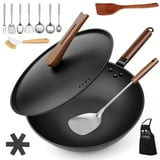 Lodge Cast Iron Seasoned 14" Wok - Walmart.com