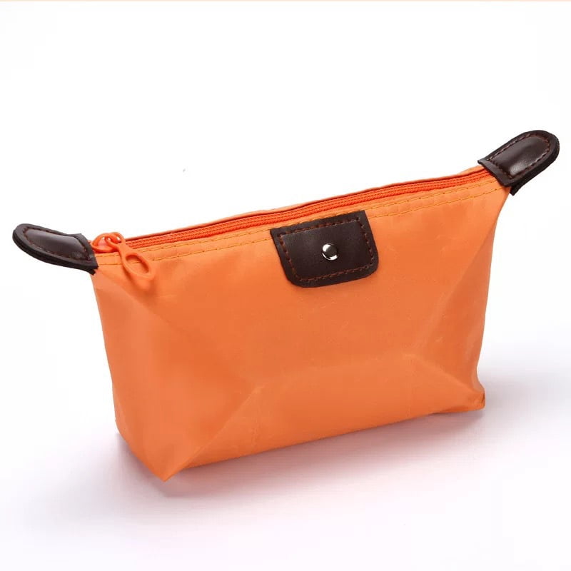 Waterproof Makeup Bag Classic Striped Zipper Pouch Cosmetic Organizer ...