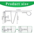 4 Pcs Adjustable Vinyl Fence Hooks, Patio Hangers Decorative White ...