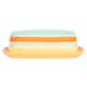 Wanda June Home Vintage Stripe Orange Stoneware Butter Dish, Sugar ...