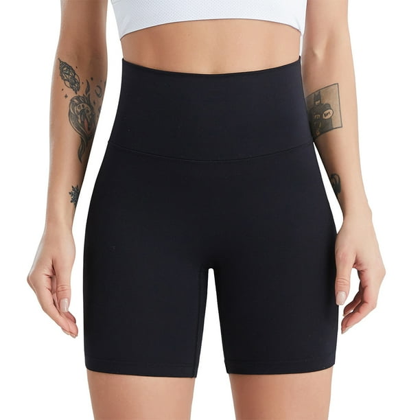 Decodeary Women High Waist Sport Shorts Side Pocket Butt Hip Lifting ...
