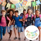 2pcs Back-to-school Party Pull Flags Welcome Back Banners Welcome Back ...