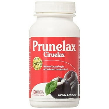 Prune Prunelax Ciruelax Laxative, 150 Tablets, Overnight Constipation ...