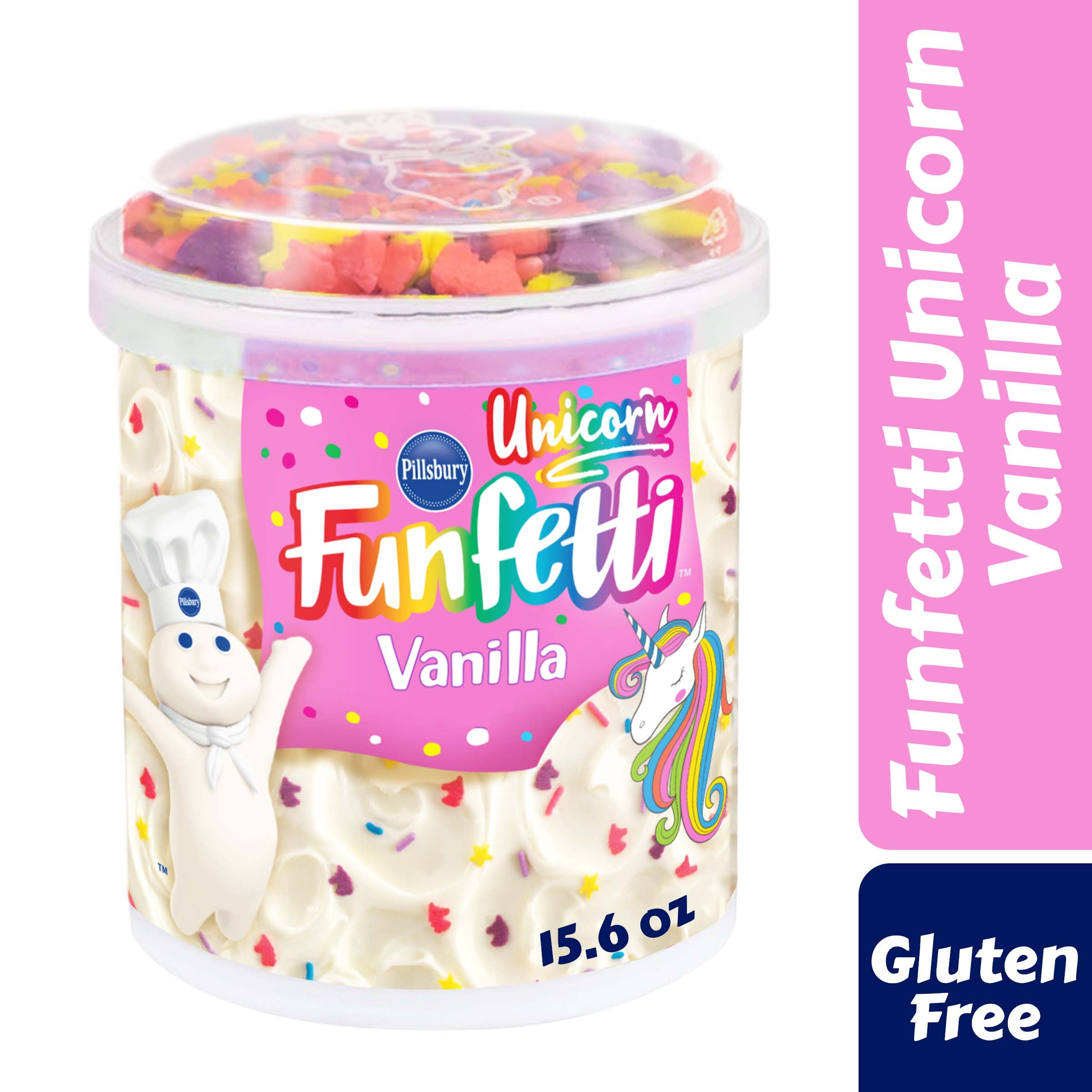 Pillsbury Funfetti Unicorn Vanilla Frosting, 15.6 Oz Tub - Walmart.com