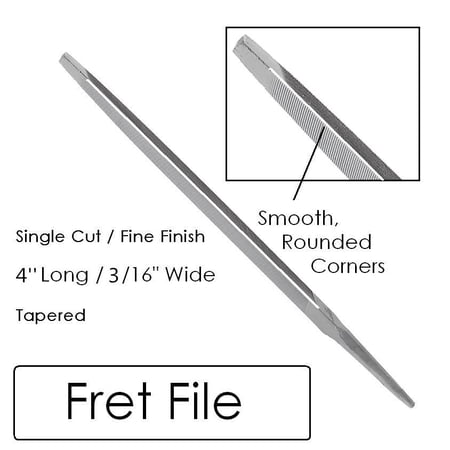 4" 3-Corner Fret End Dressing Smooth File Small Guitar Accessories ...
