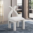 Meridian Furniture Xena Cream Boucle Fabric Accent/Dining Chair ...