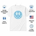 Blue Star Smiley Face Graphic Tee | Unisex Classic Fit T-Shirt | Sizes ...