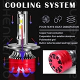 H6024 Head Light Glass Housing Lamp Conversion Diamond Chrome 7" Round ...