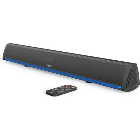 Audible Fidelity Sound Bar with Remote Control and LED Lighting, Home ...