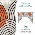 Boho Geometric Kitchen Swag Valances for Windows, Modern Abstract ...