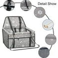 Portable Dog Car Seat: Breathable, Foldable Safety Basket for Small ...